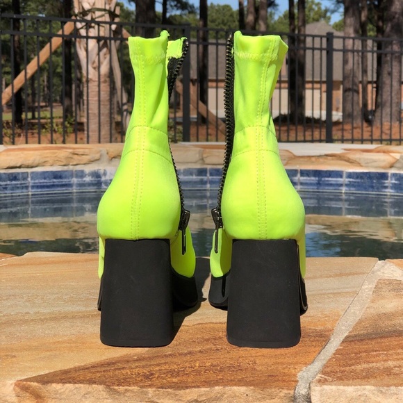 Dolls Kill | Shoes | Neon Green Boots | Poshmark
